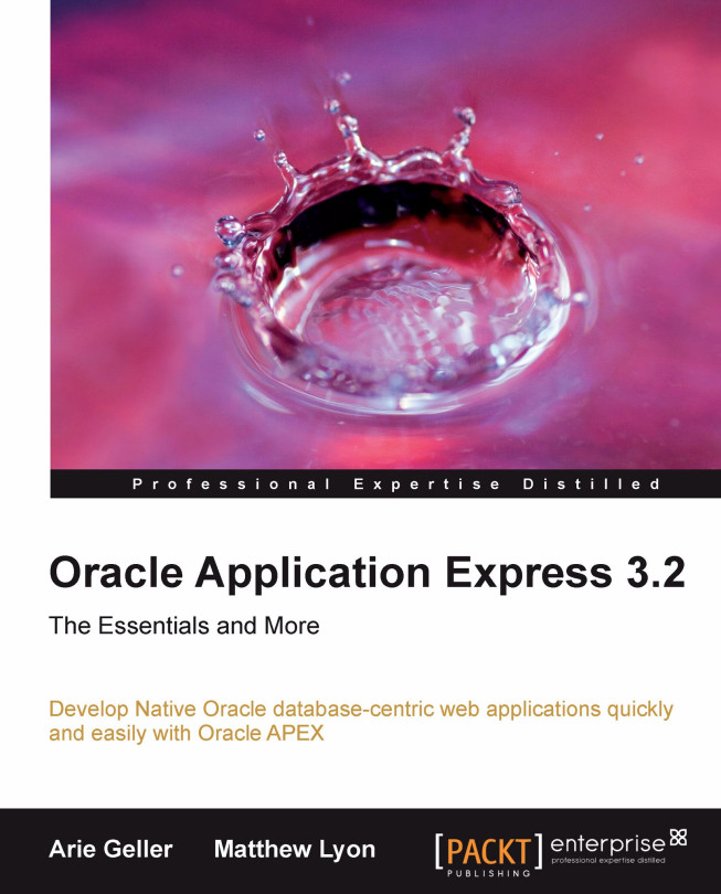 An Introduction to APEX | Oracle Application Express 3.2 - The ...