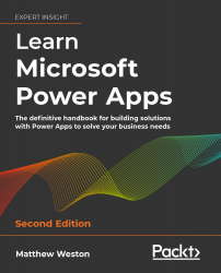 The Power Apps start screen | Learn Microsoft Power Apps - Second Edition